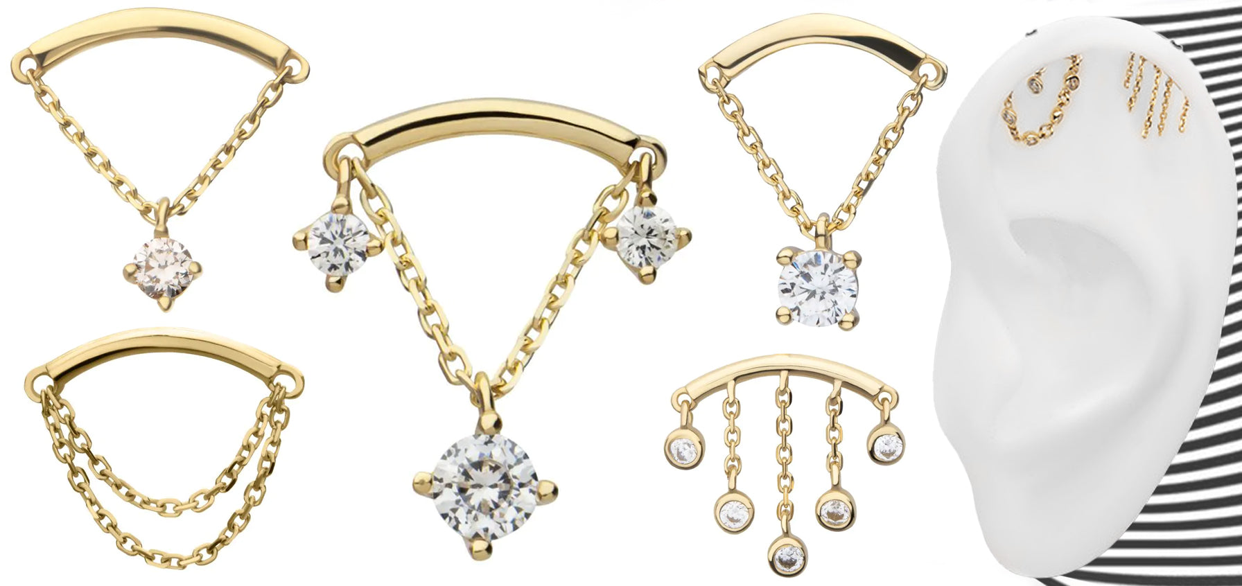 Trend Alert: The Hidden Helix Piercing | UrbanBodyJewelry.com