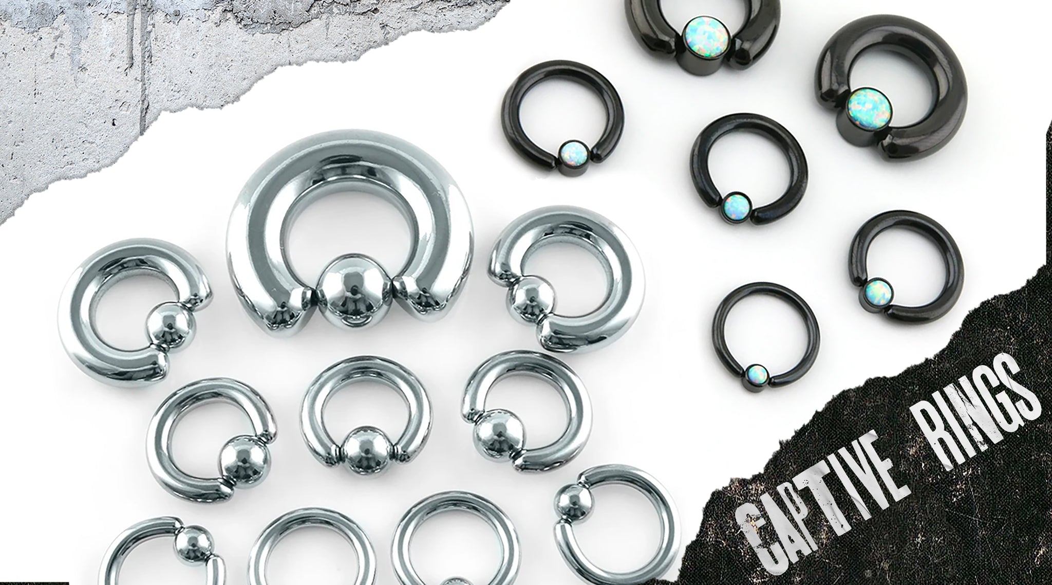 Captive Bead Rings | UrbanBodyJewelry.com