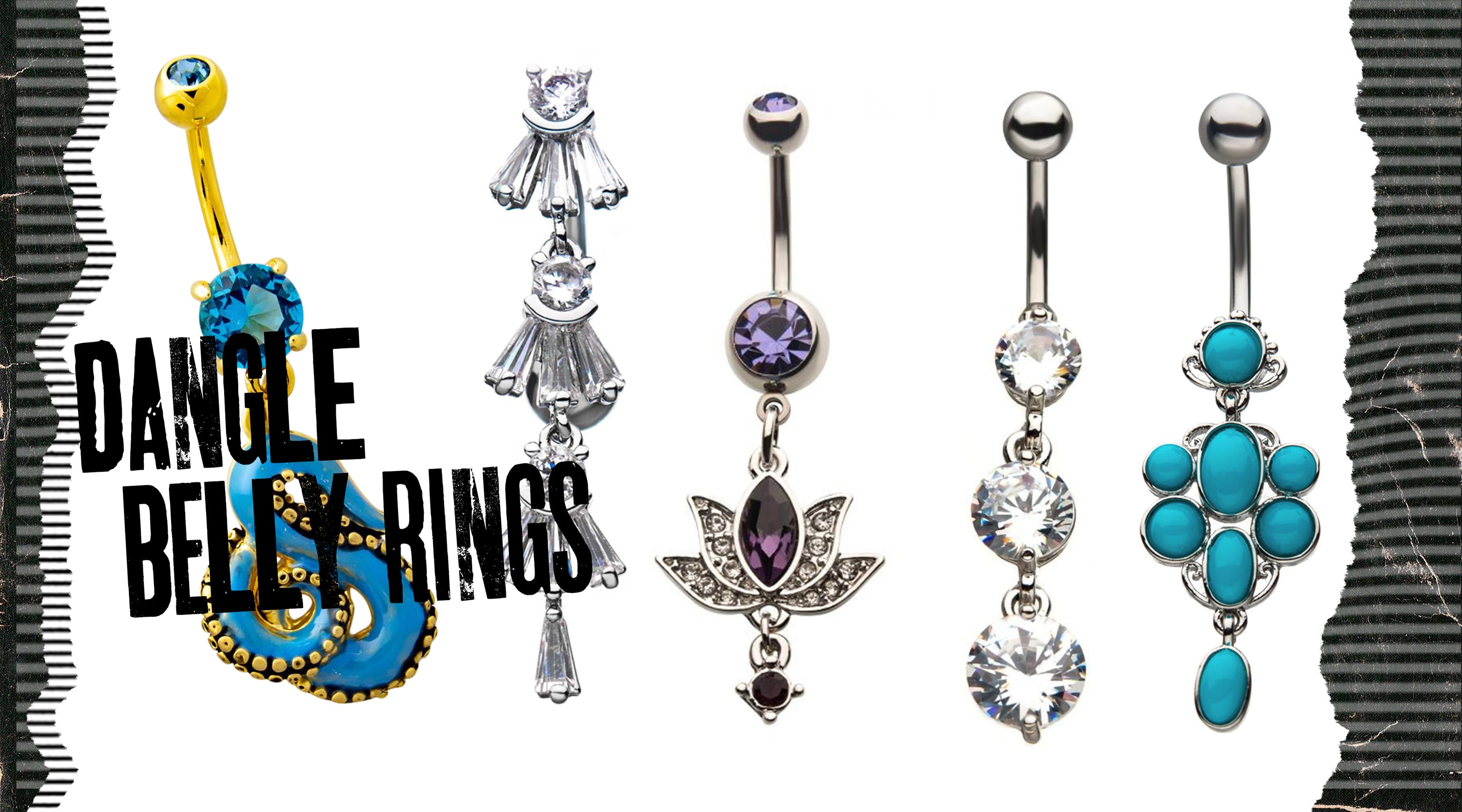 Dangle Belly Button Rings | Dangling Belly Rings