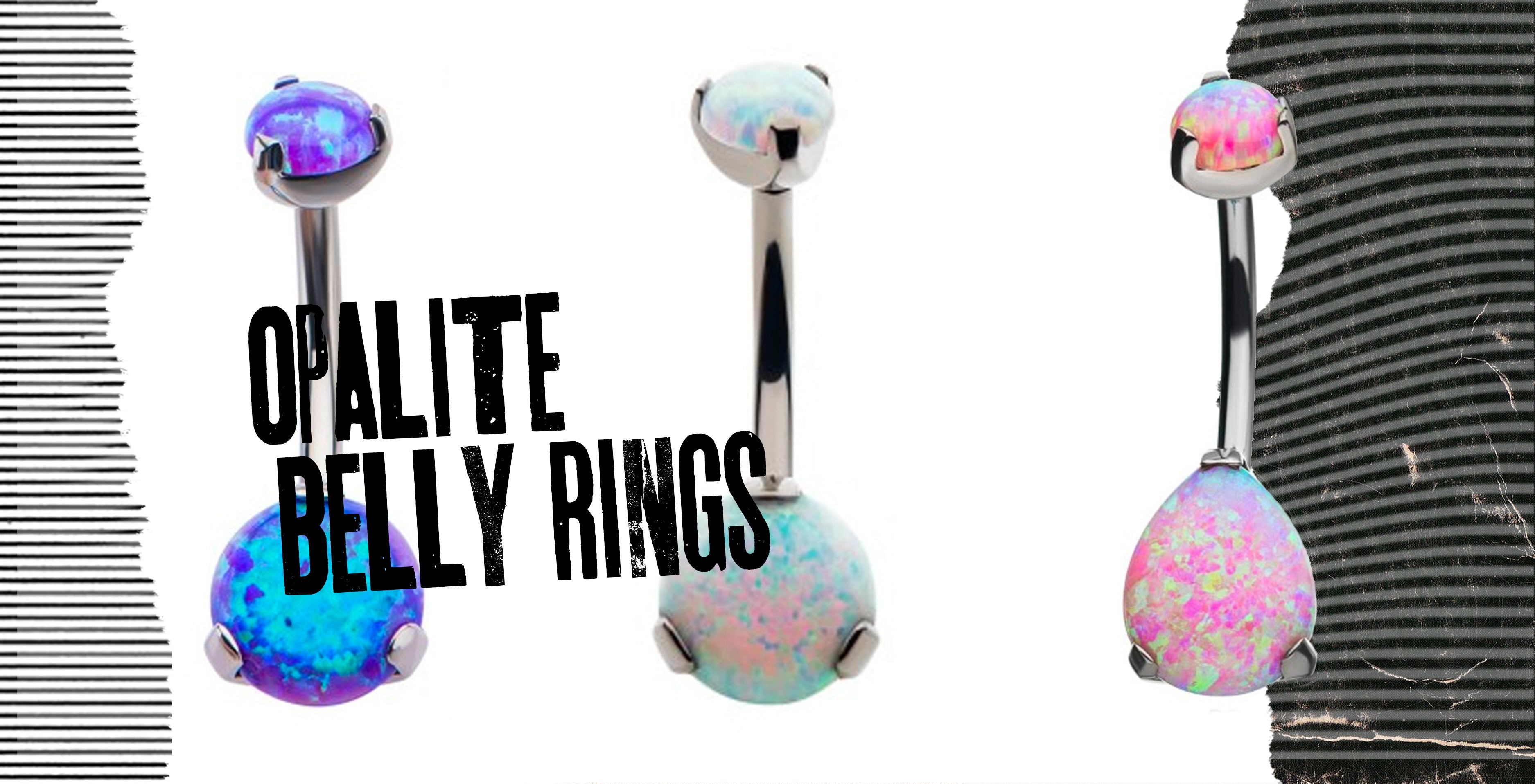 Opal Belly Button Rings | Opal Belly Rings