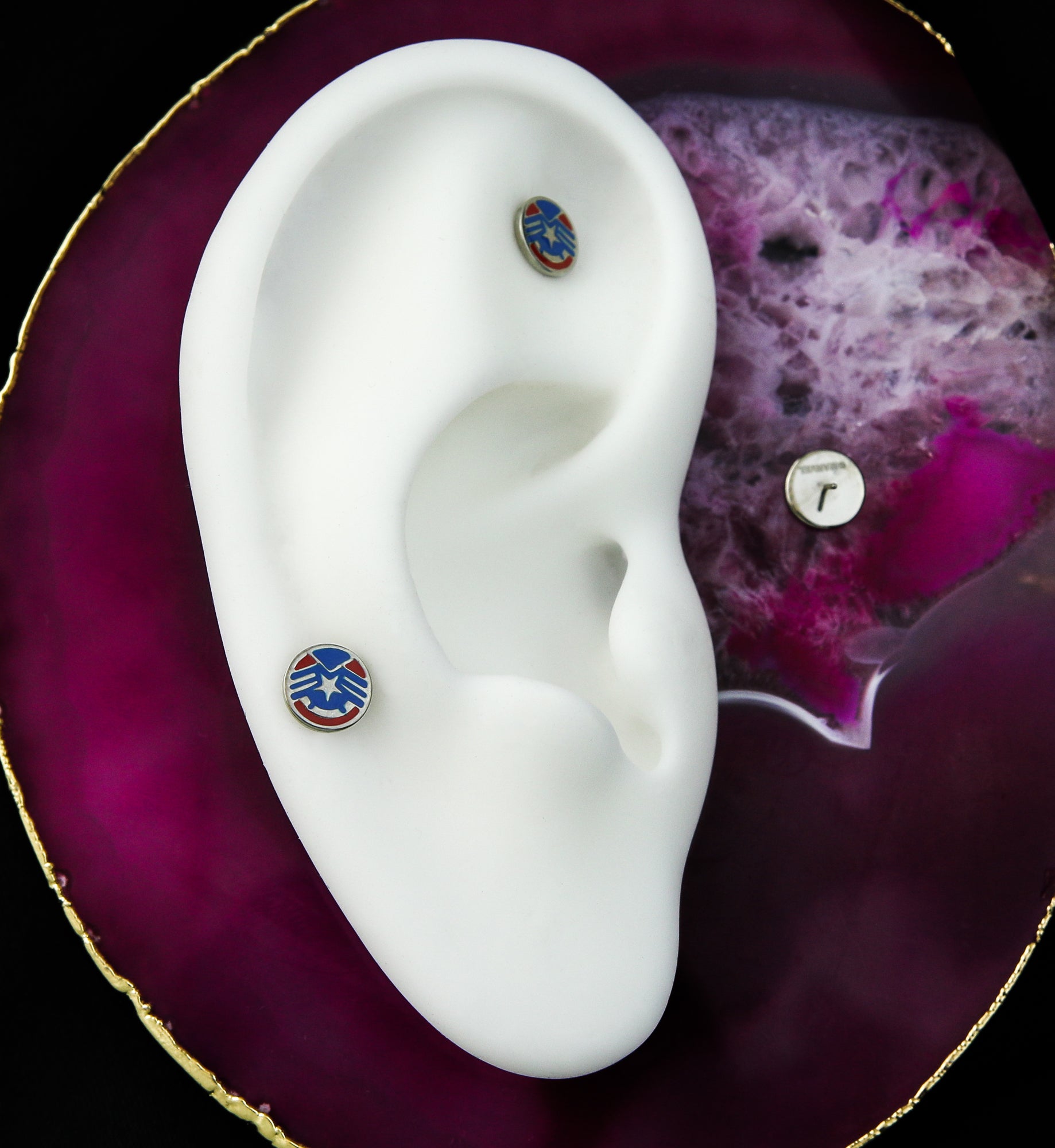 Falcon Captain America Wilson Shield Titanium Threadless Top ...