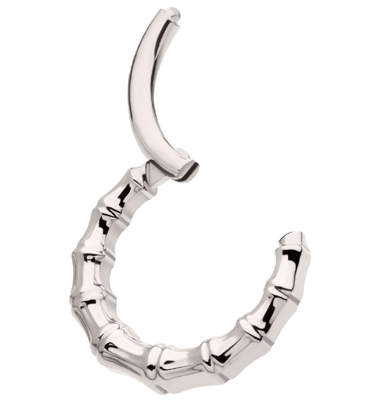 Bamboo Titanium Hinged Segment Ring | UrbanBodyJewelry.com