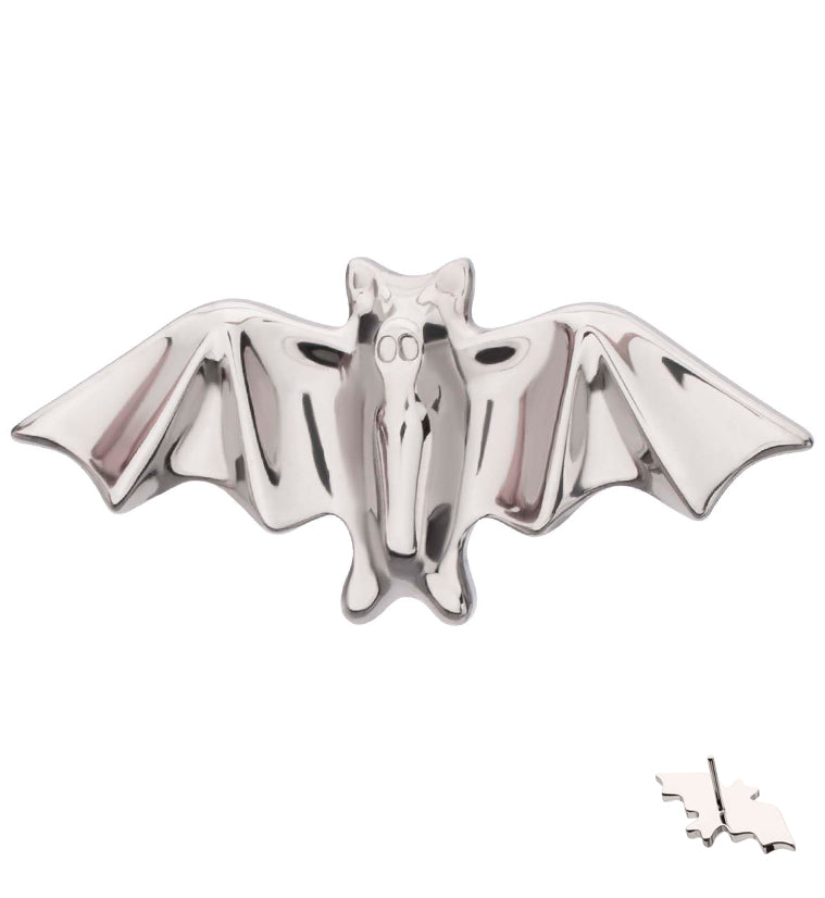 Bat Wing Titanium Threadless Top | UrbanBodyJewelry.com