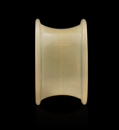 Beige Silicone Ear Skins (2 Gauge - 1 Inch) | UrbanBodyJewelry.com