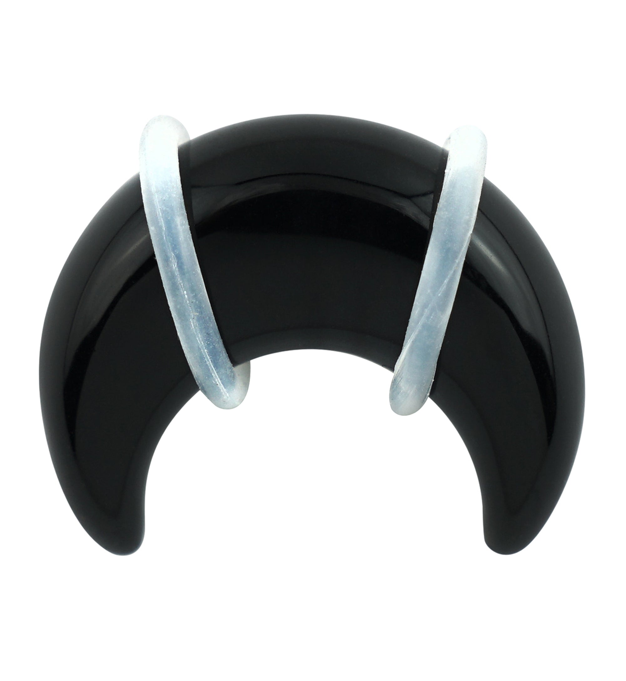 Black Obsidian Septum Pincher (6 Gauge - 0 Gauge)