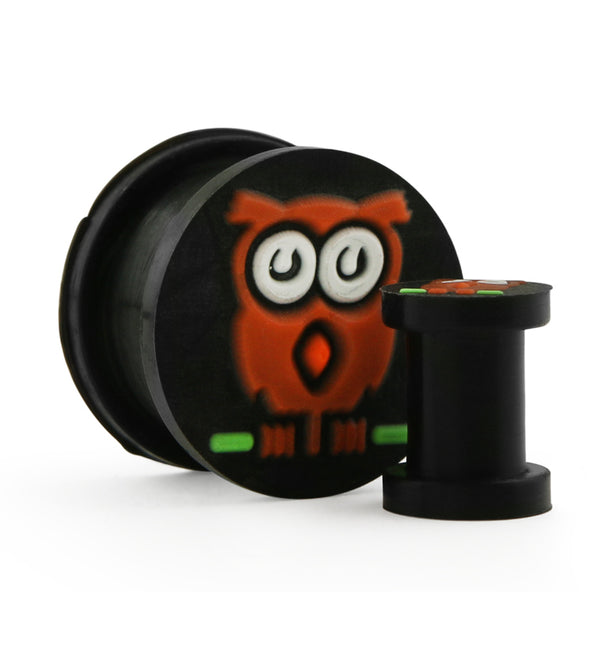 Silicone 3D Owl Plugs (2 Gauge - 1 Inch) | UrbanBodyJewelry.com