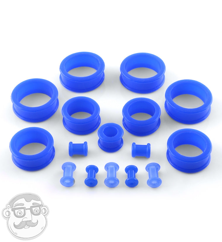 Blue Silicone Squishy Tunnel Plugs Gauges (6G - 2 Inch ...