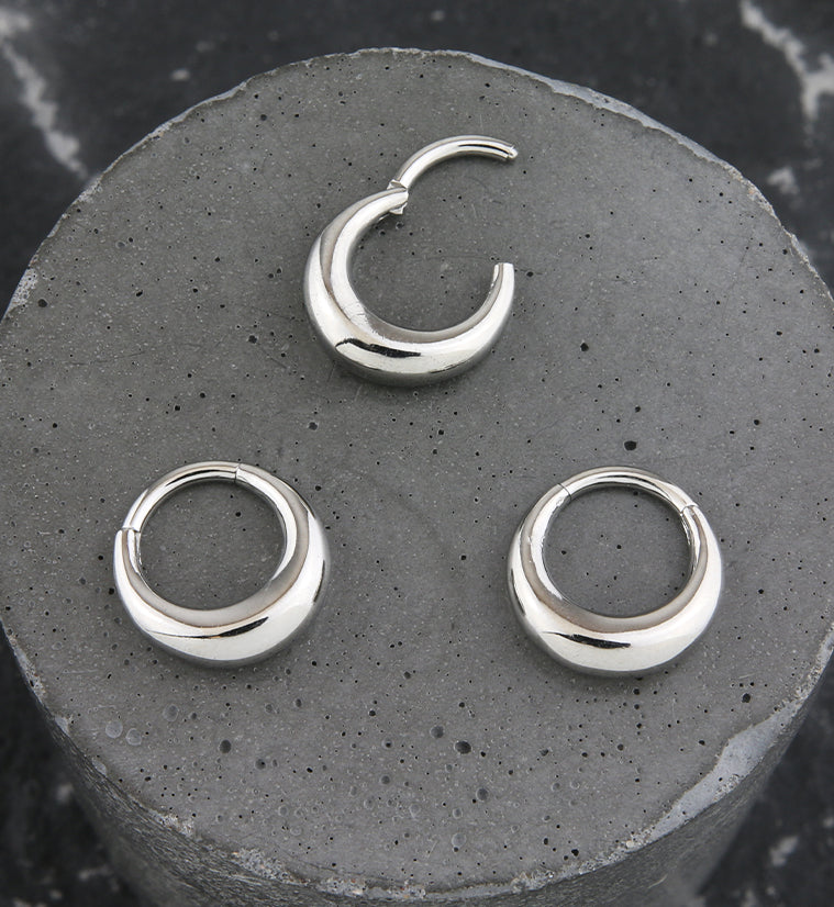 Broad Stainless Steel Hinged Segment Ring | UrbanBodyJewelry.com