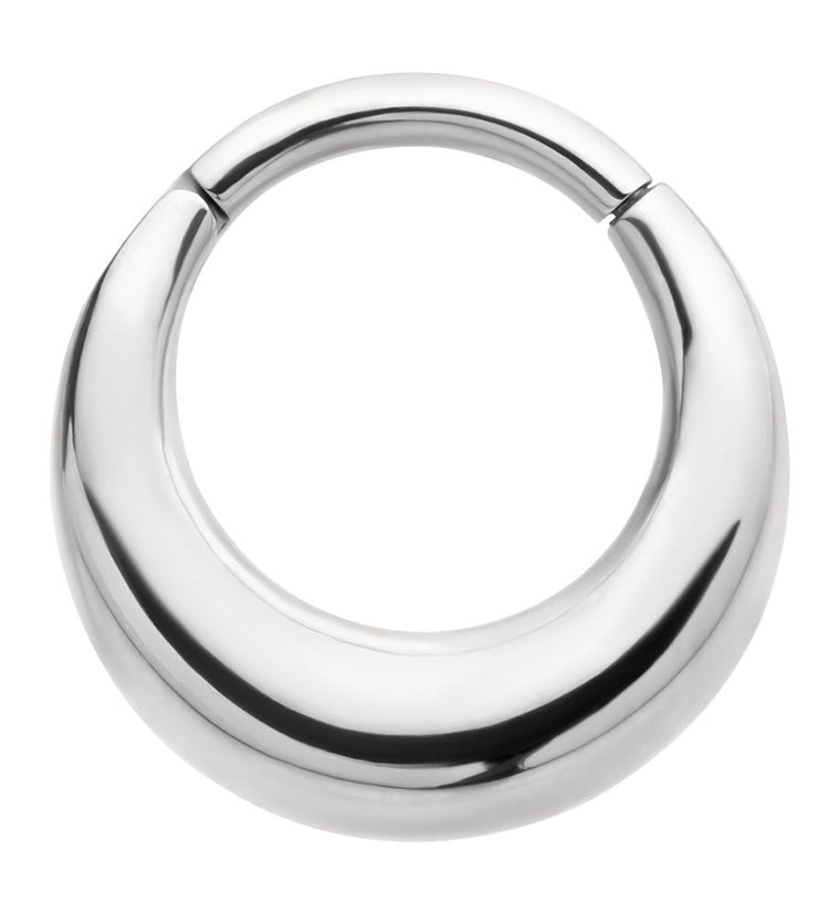 Broad Stainless Steel Hinged Segment Ring | UrbanBodyJewelry.com