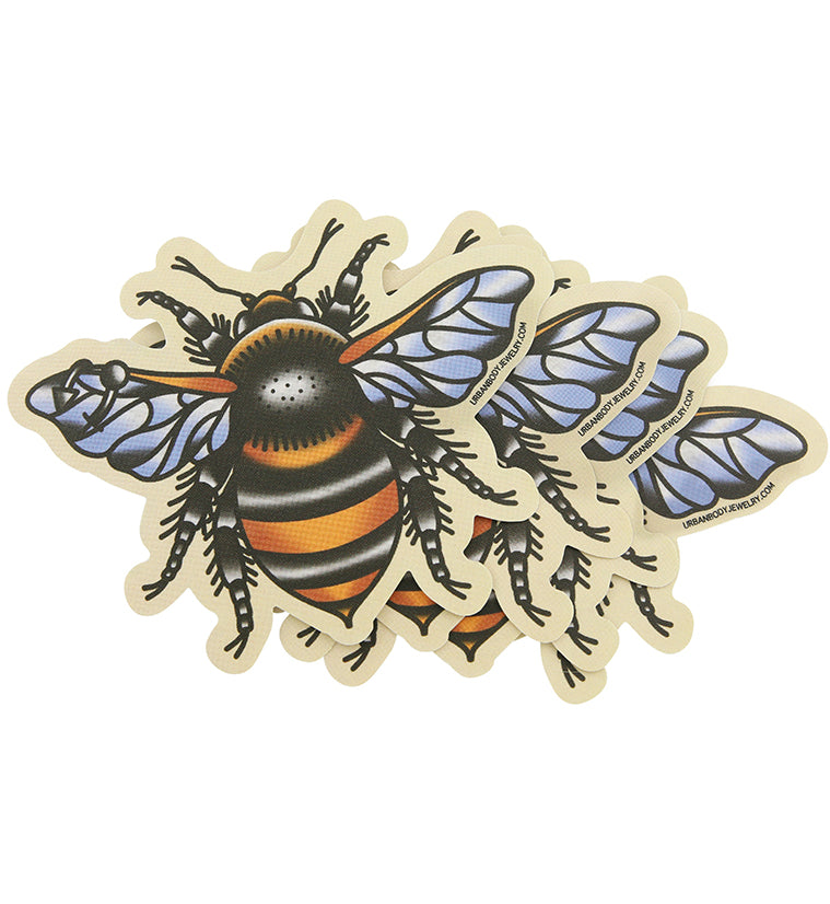 Bumblebee Sticker Pack (4 pack) | UrbanBodyJewelry.com