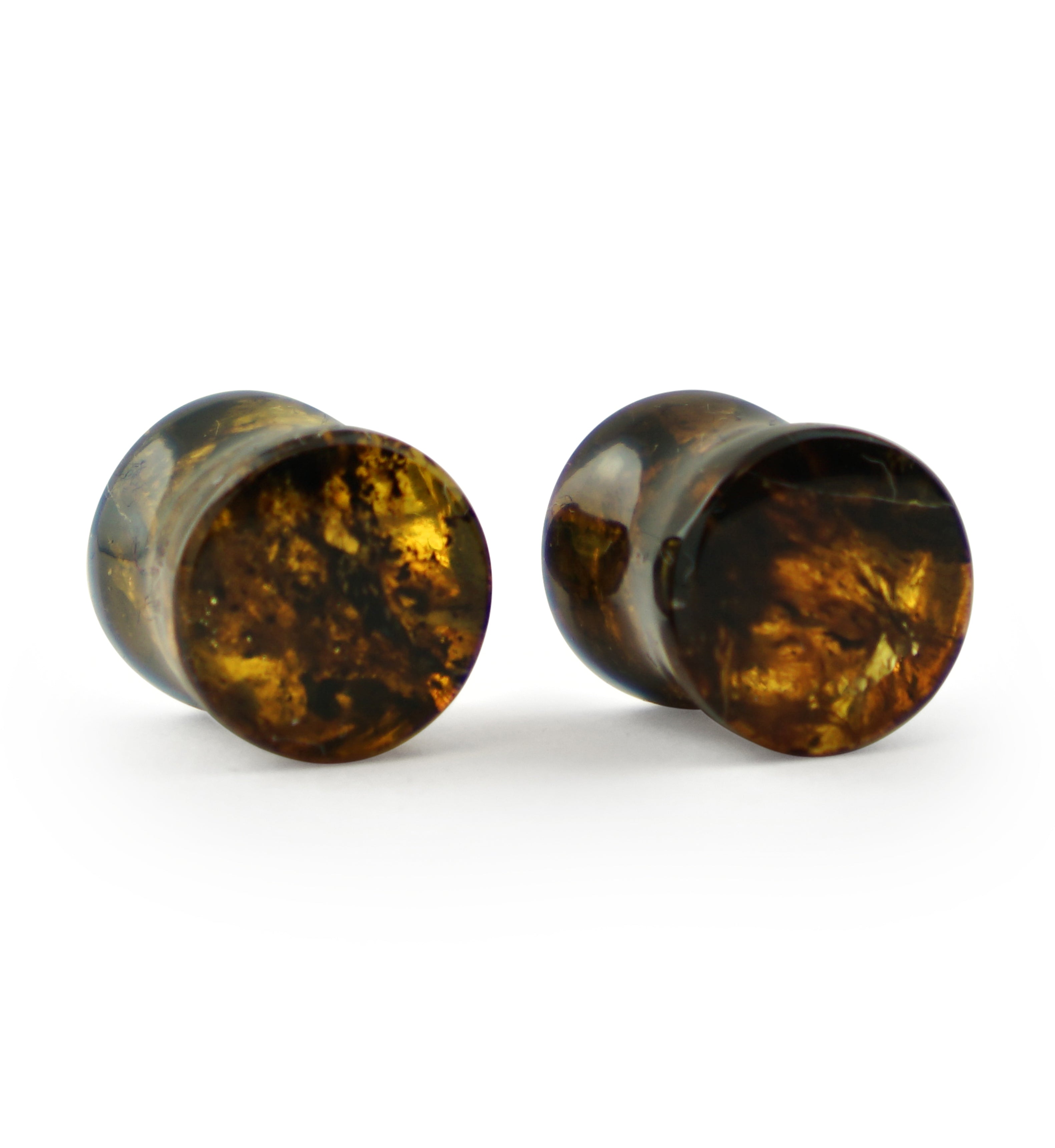 Chiapas Amber Plugs 00G (10mm) Version 13 | UrbanBodyJewelry.com