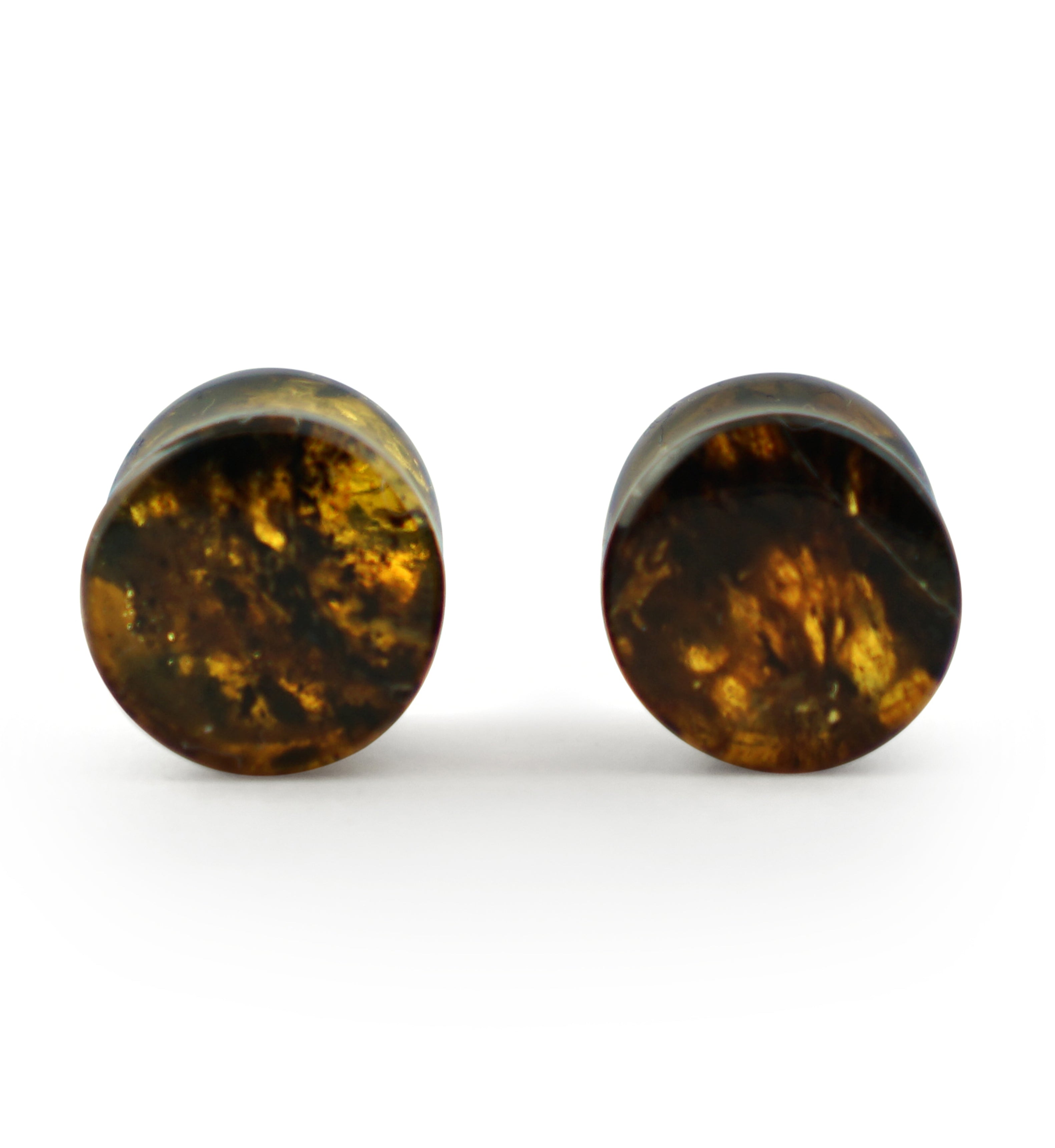 Chiapas Amber Plugs 00G (10mm) Version 13 | UrbanBodyJewelry.com