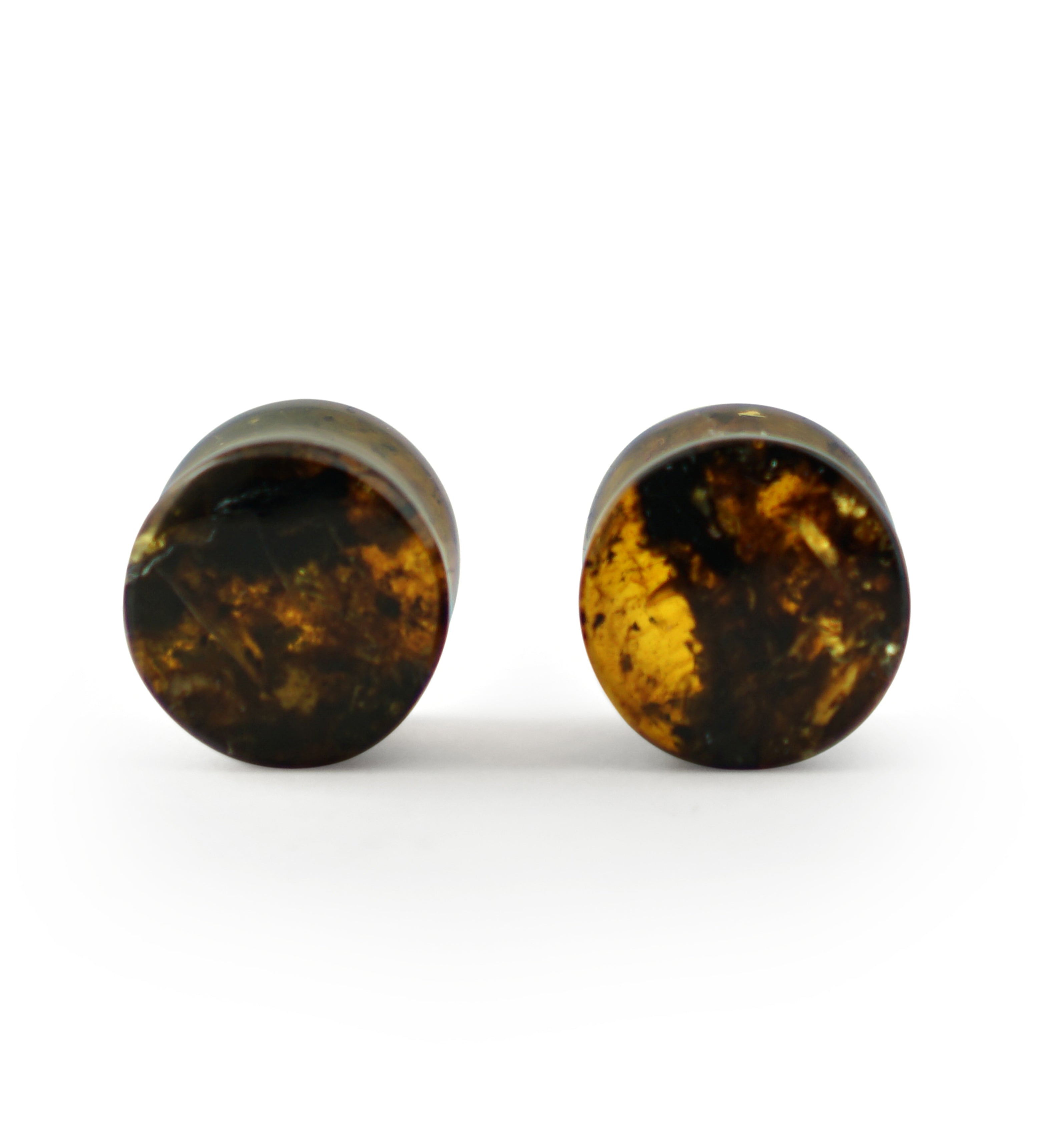 Chiapas Amber Plugs 00G (10mm) Version 6 | UrbanBodyJewelry.com