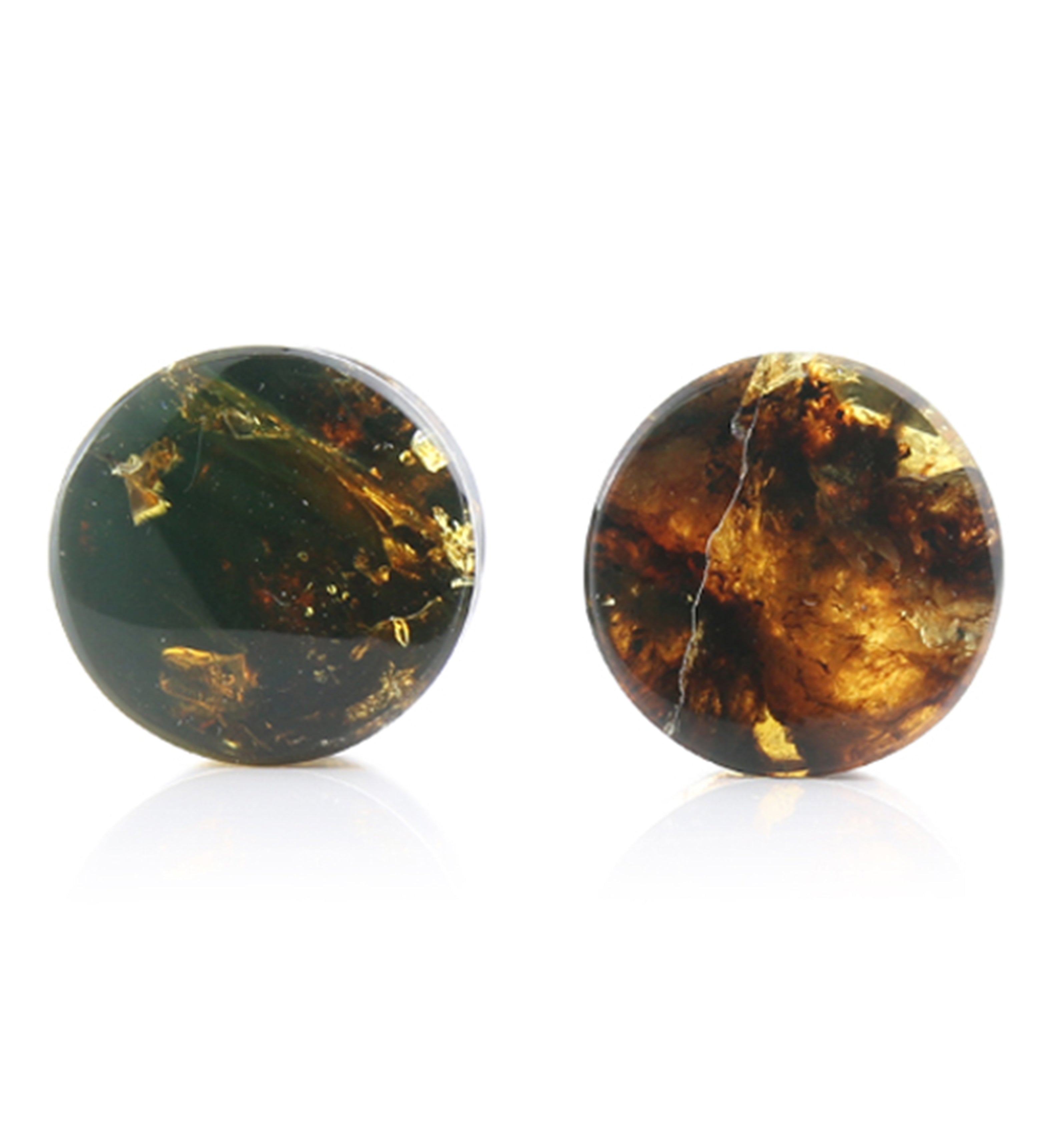 Chiapas Amber Plugs 9/16" (14mm) Version 9 | UrbanBodyJewelry.com