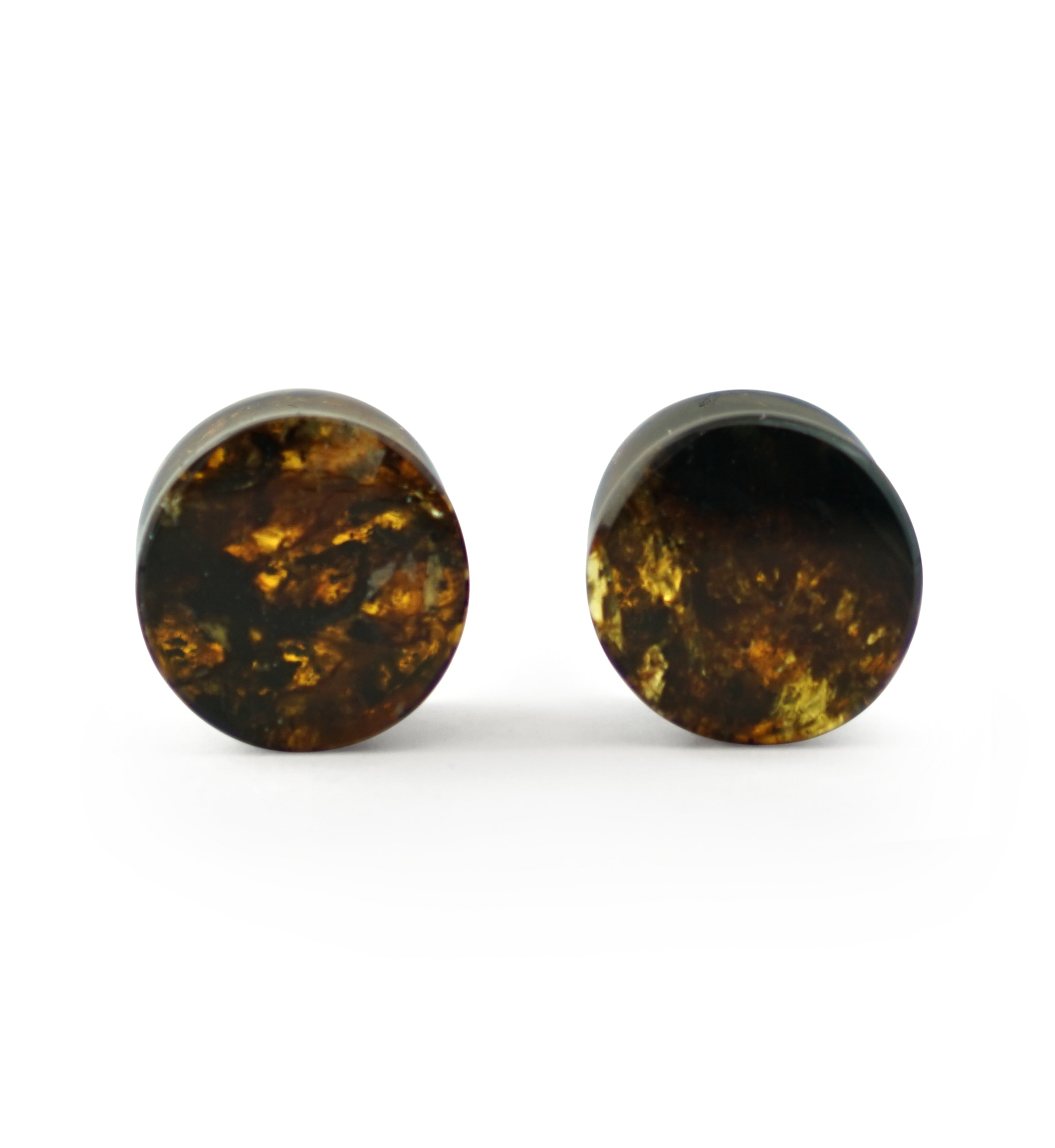 Chiapas Amber Plugs 1/2" (12mm) Version 16 | UrbanBodyJewelry.com