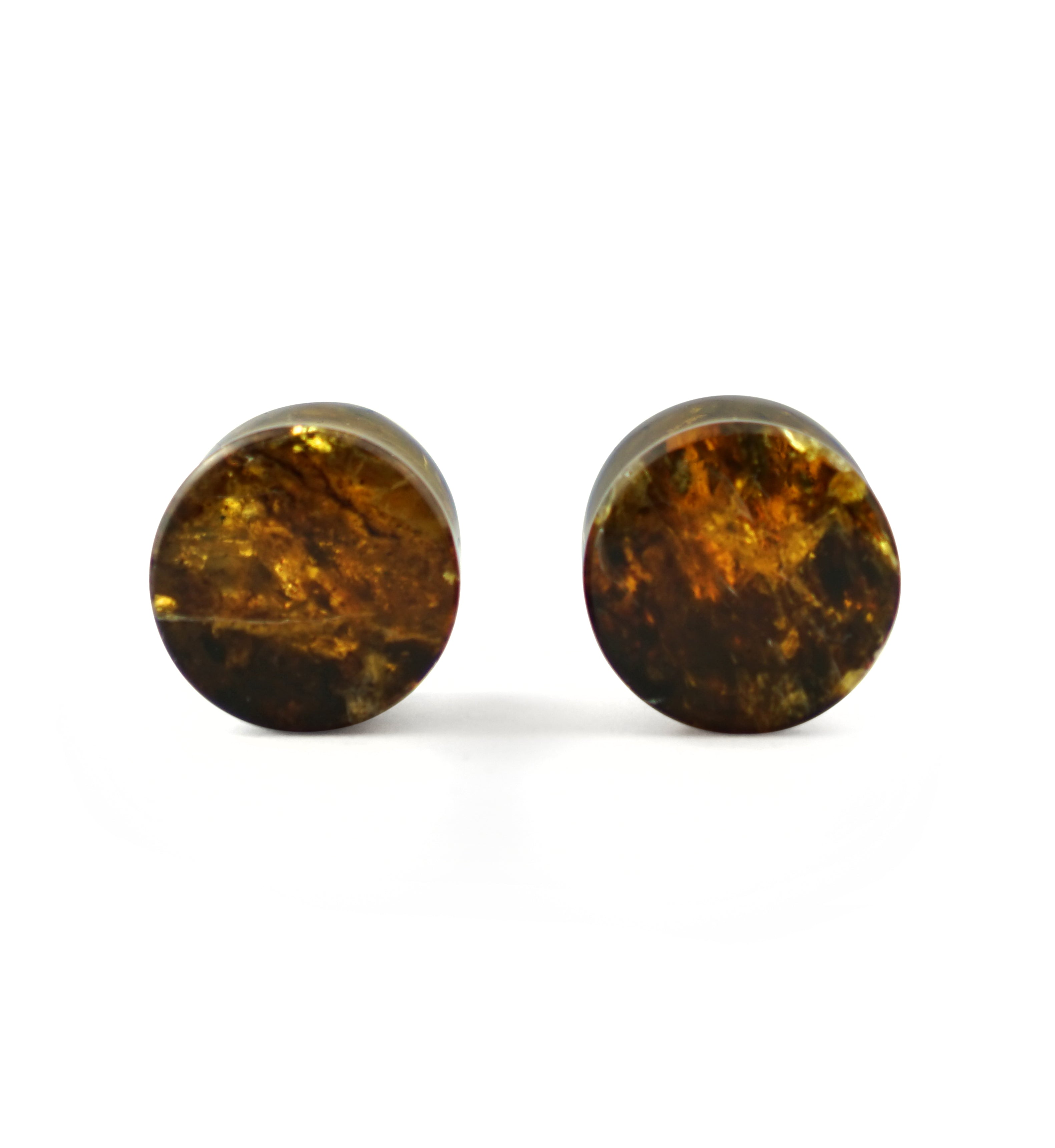 Chiapas Amber Plugs 1/2" (12mm) Version 20 | UrbanBodyJewelry.com