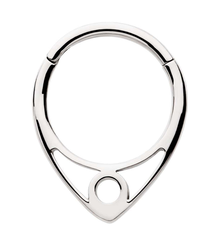 Circle Point Stainless Steel Hinged Segment Ring | UrbanBodyJewelry.com