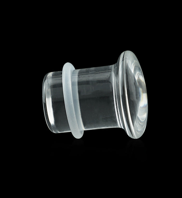 Clear Glass Plugs (8G - 00G)