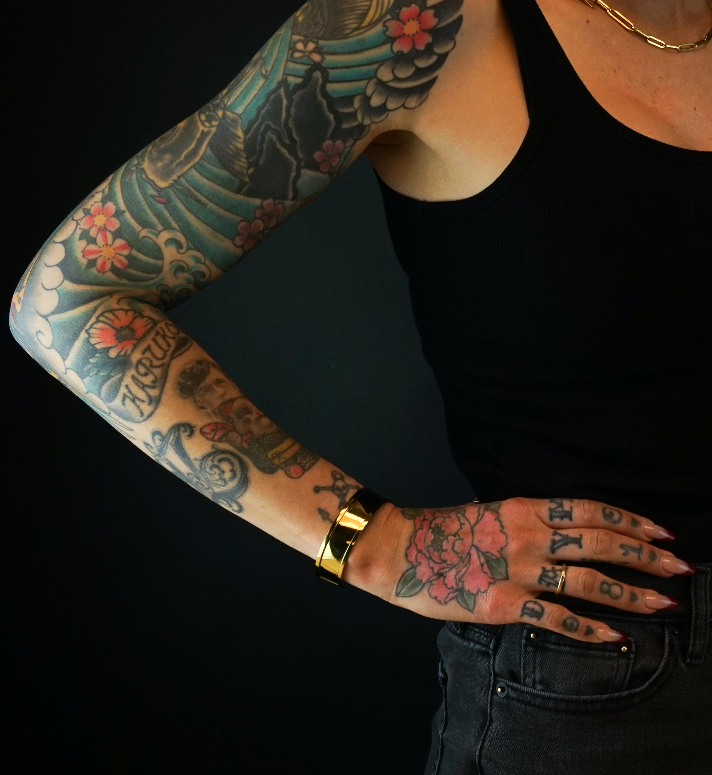 Emboss Brass Bangle | UrbanBodyJewelry.com