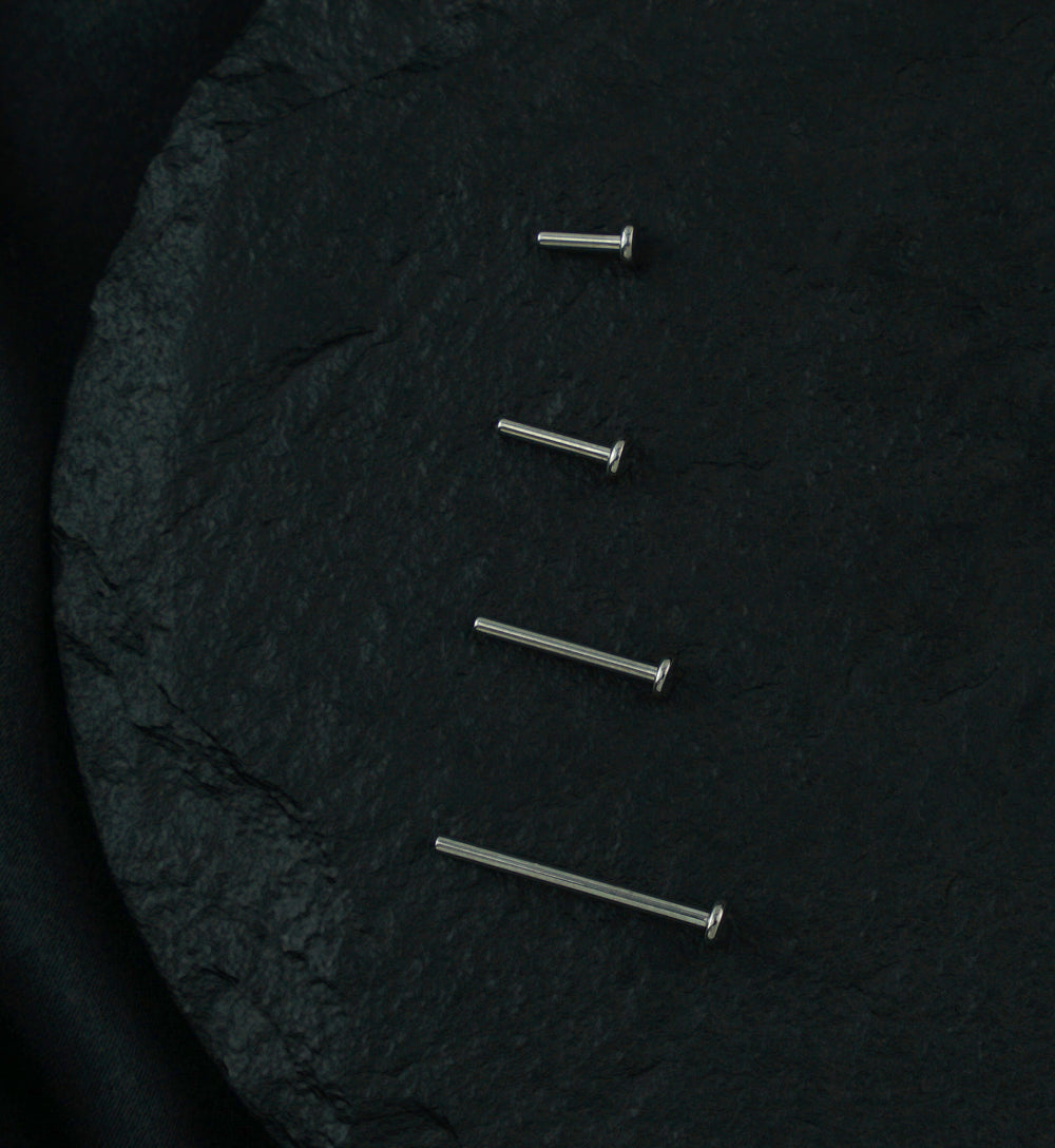 20G - 18G - 16G - 14G Titanium Threadless Labrets