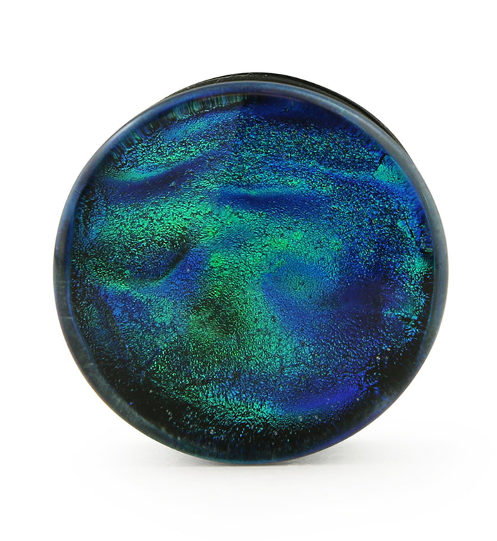 Garden Glass Plugs (2 Gauge - 1 Inch) | UrbanBodyJewelry.com