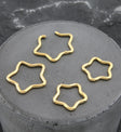 Gold PVD Star Titanium Hinged Segment Ring