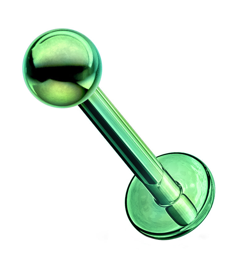 Green PVD Plated Labret Post | UrbanBodyJewelry.com