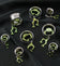 Green Dangling Frog Stainless Steel Tunnel Plugs (7/16" - 3/4")