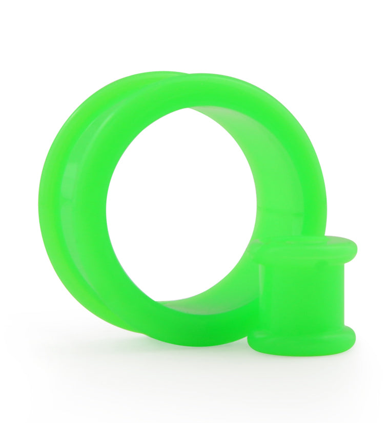 Green Silicone Tunnels (CLOSE OUT) | UrbanBodyJewelry.com