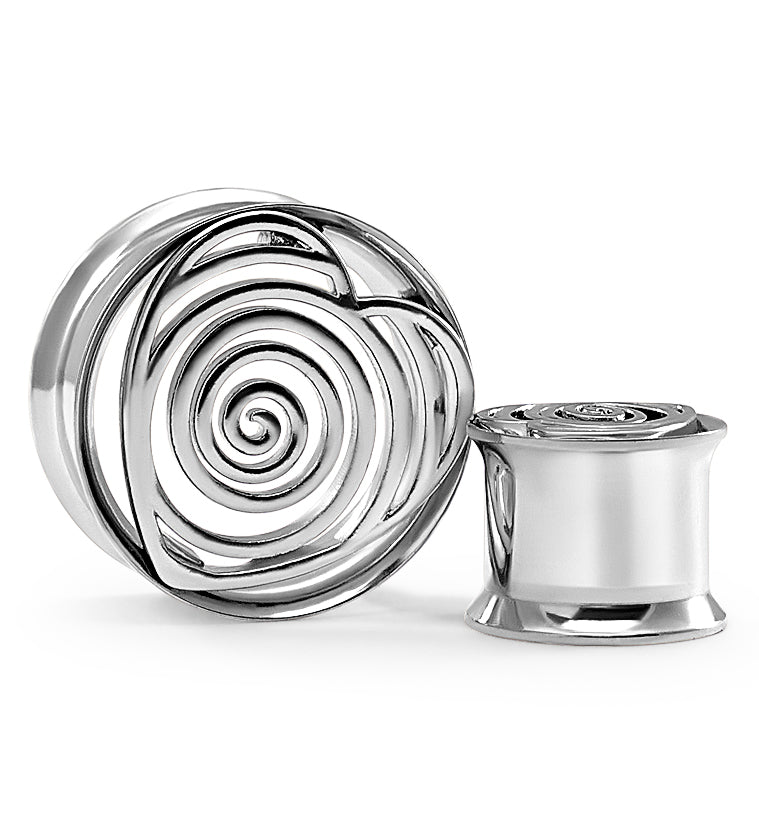 Hypnotic Love Stainless Steel Double Flare Tunnel Plugs (7/16" - 3/4")