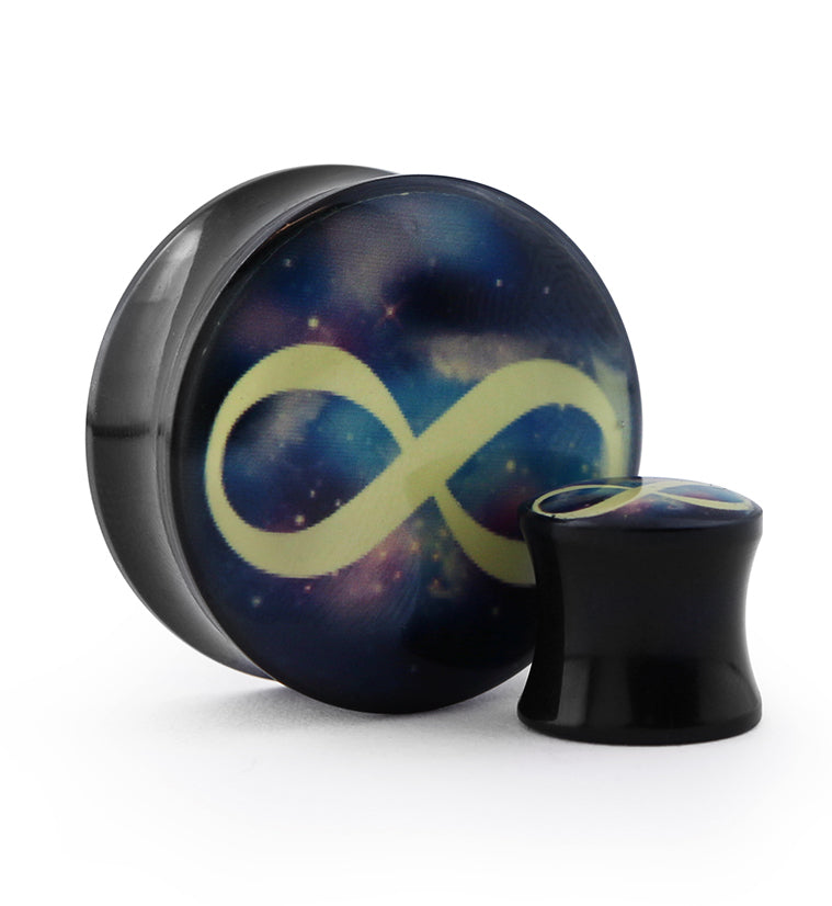 Infinity Galaxy Plugs (2 Gauge - 1 Inch) | UrbanBodyJewelry.com