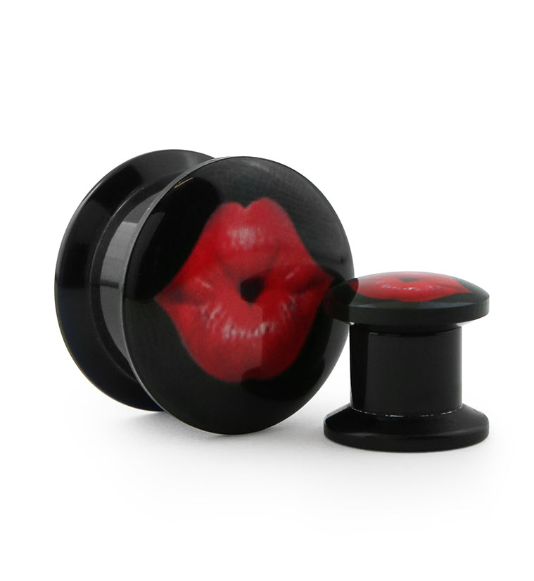 Smooch & Lips Plugs (8 Gauge - 3/4") | UrbanBodyJewelry.com