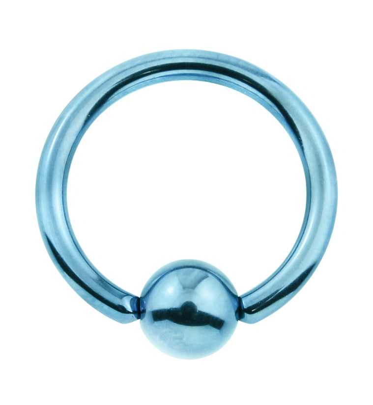 F-136 Titanium Anodized Light Blue Captive Rings (16 Gauge - 14 Gauge ...