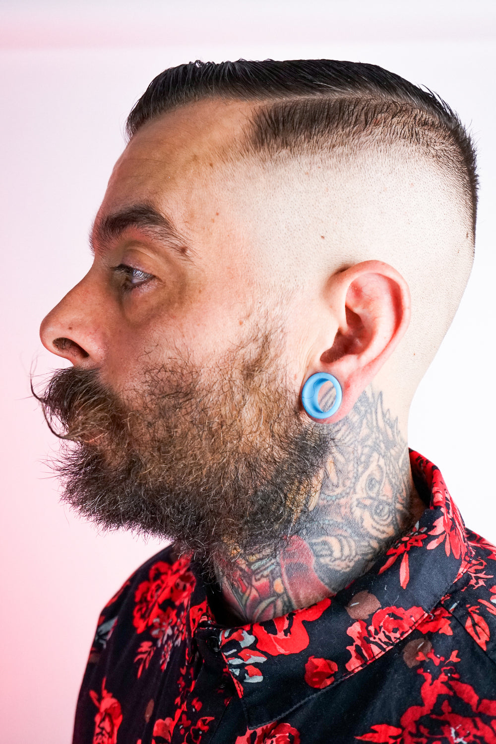 Light Blue Silicone Tunnels (6G - 1 & 1/2 Inch) | UrbanBodyJewelry.com