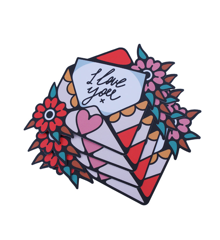 Love Letter Sticker Pack (4 pack) | UrbanBodyJewelry.com