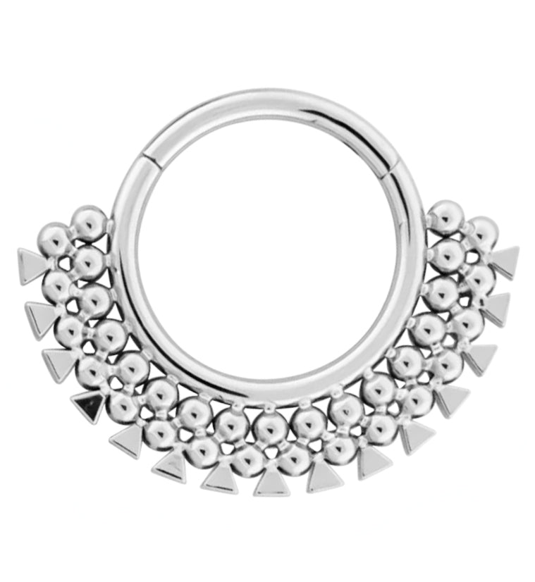 Mantle Titanium Hinged Segment Ring | UrbanBodyJewelry.com