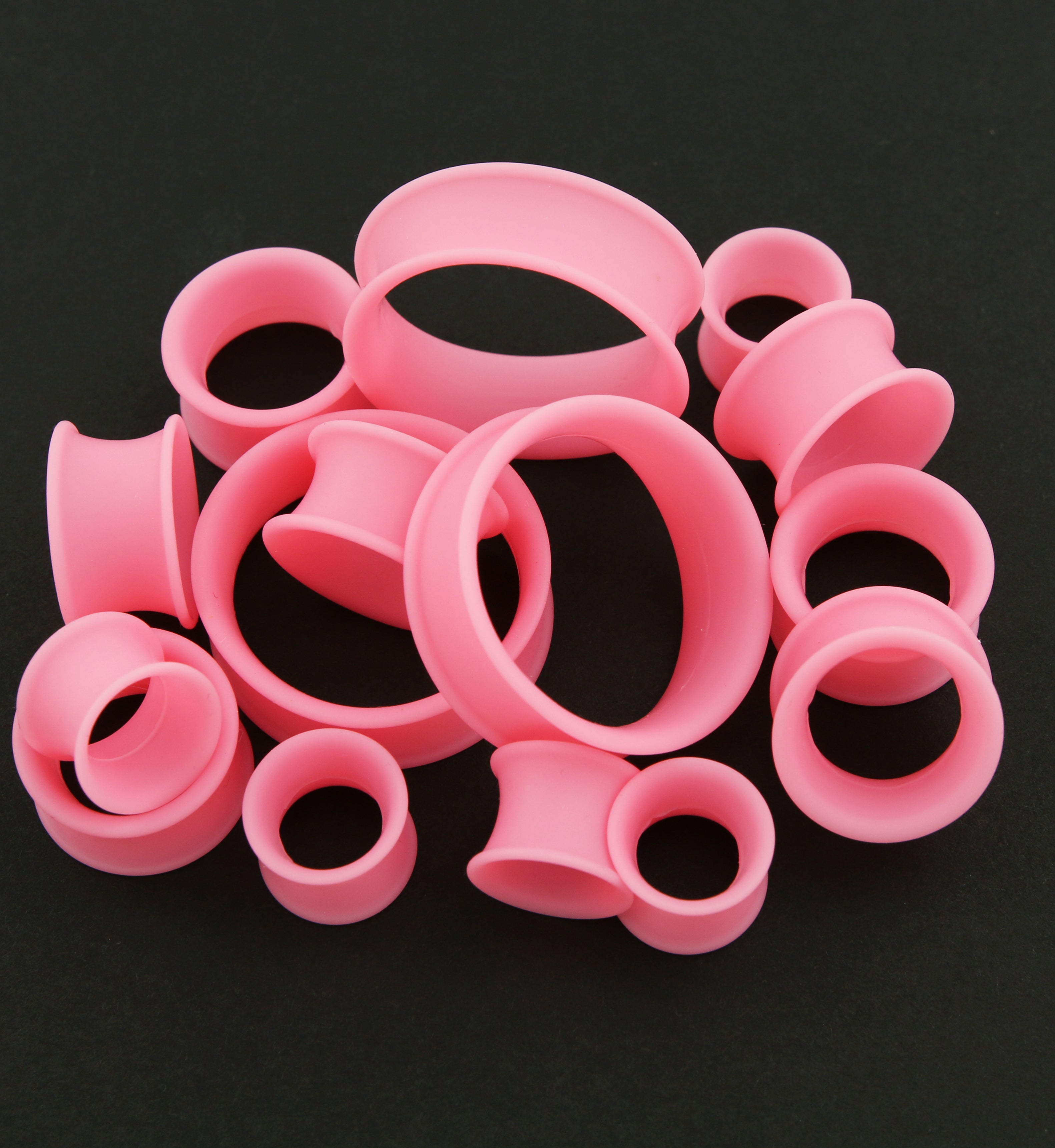 Matte Bubblegum Pink Silicone Ear Skins (6 Gauge - 2 Inch ...