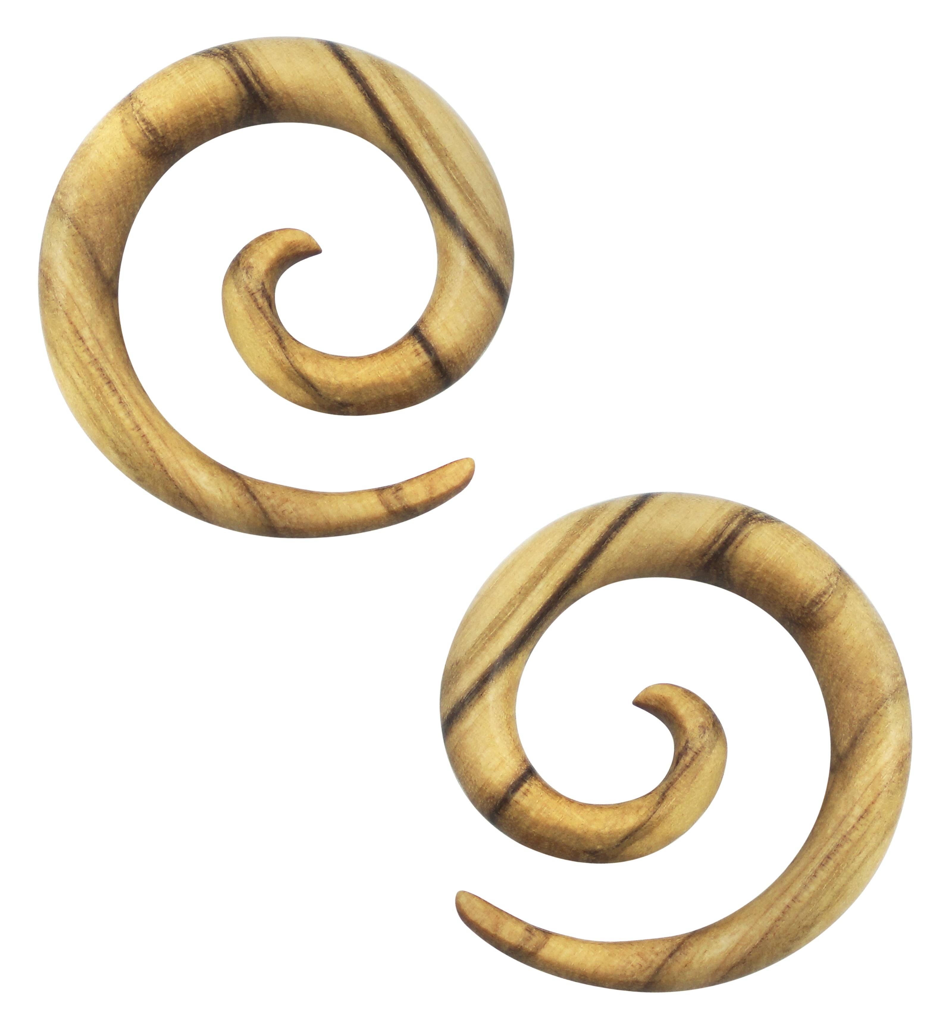 Olive Wood Spirals