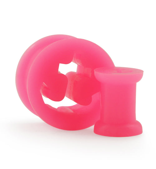 Pink Silicone Anchor Tunnel Plugs (2 Gauge - 9/16" Gauge ...