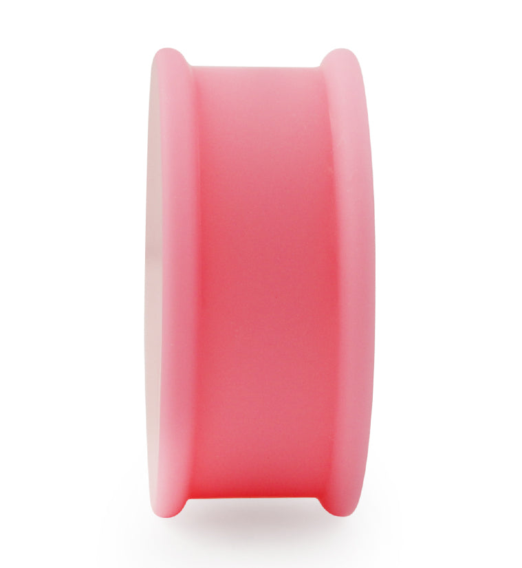 Double Flare Matte Bubblegum Pink Silicone Plugs (8 Gauge - 1 & 1/2 ...