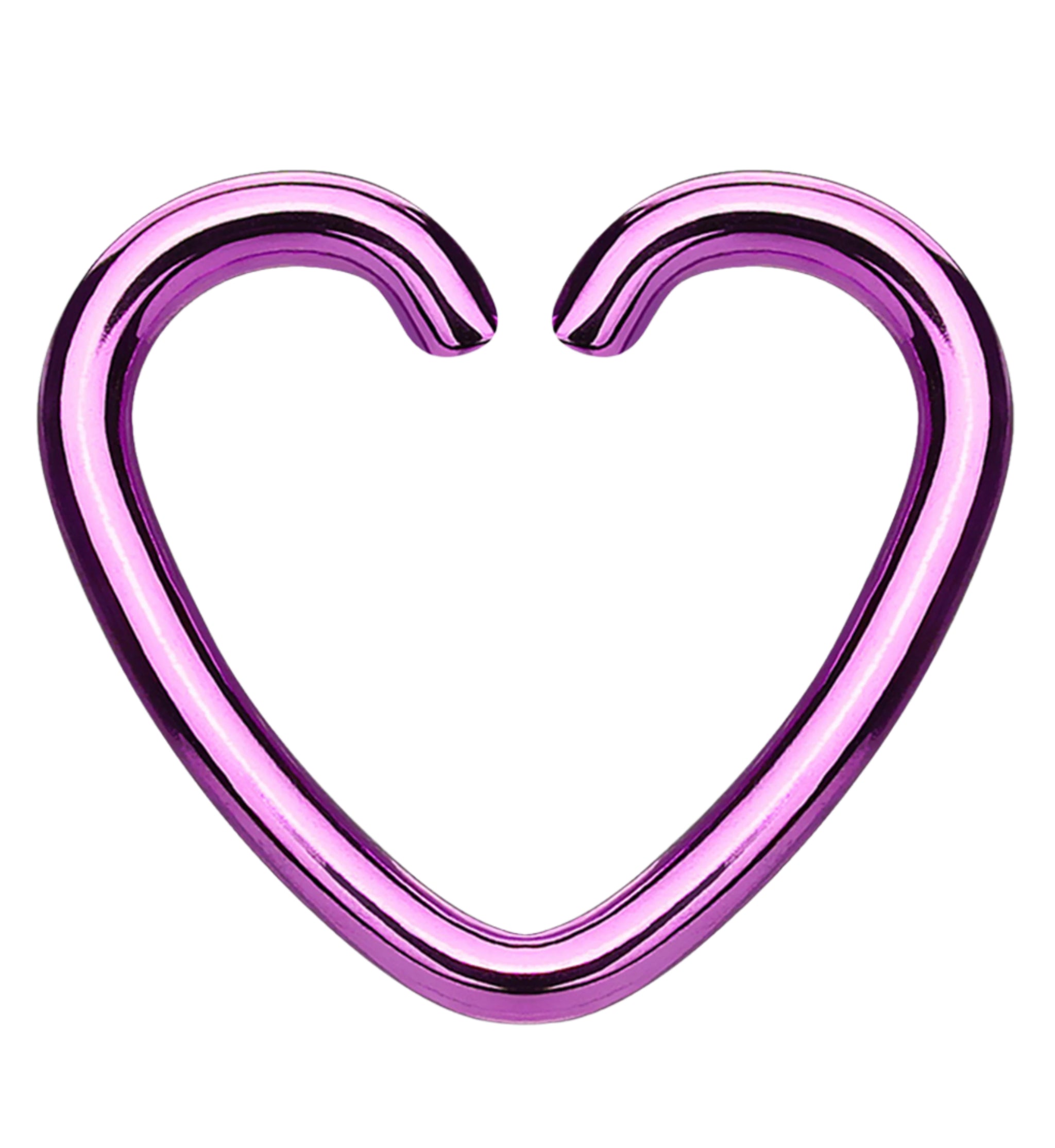 Purple Heart Daith Cartilage Tragus Stainless Steel Earring