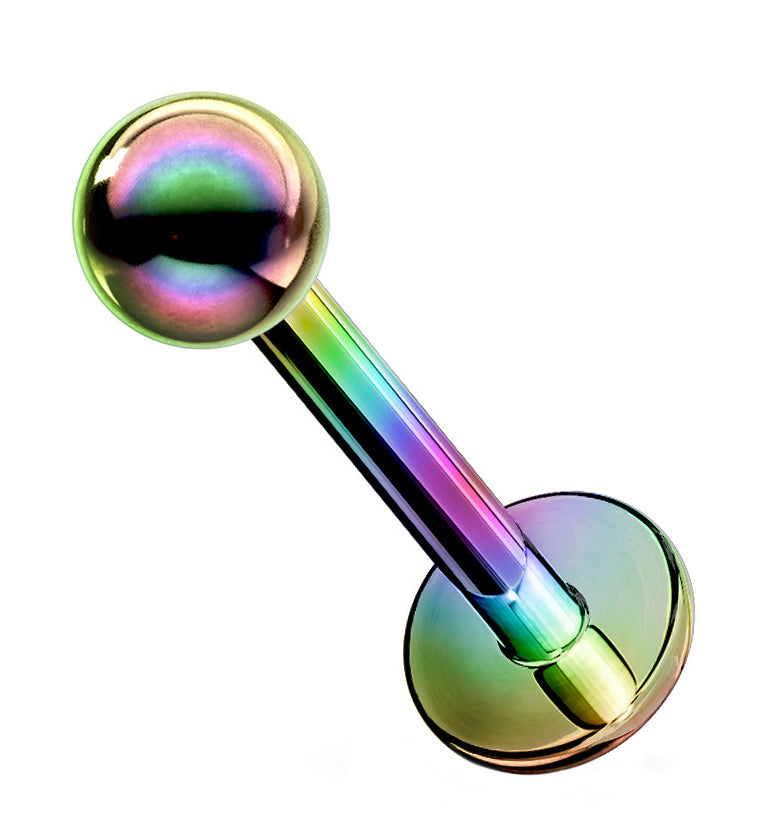 Rainbow PVD Plated Labret Post | UrbanBodyJewelry.com