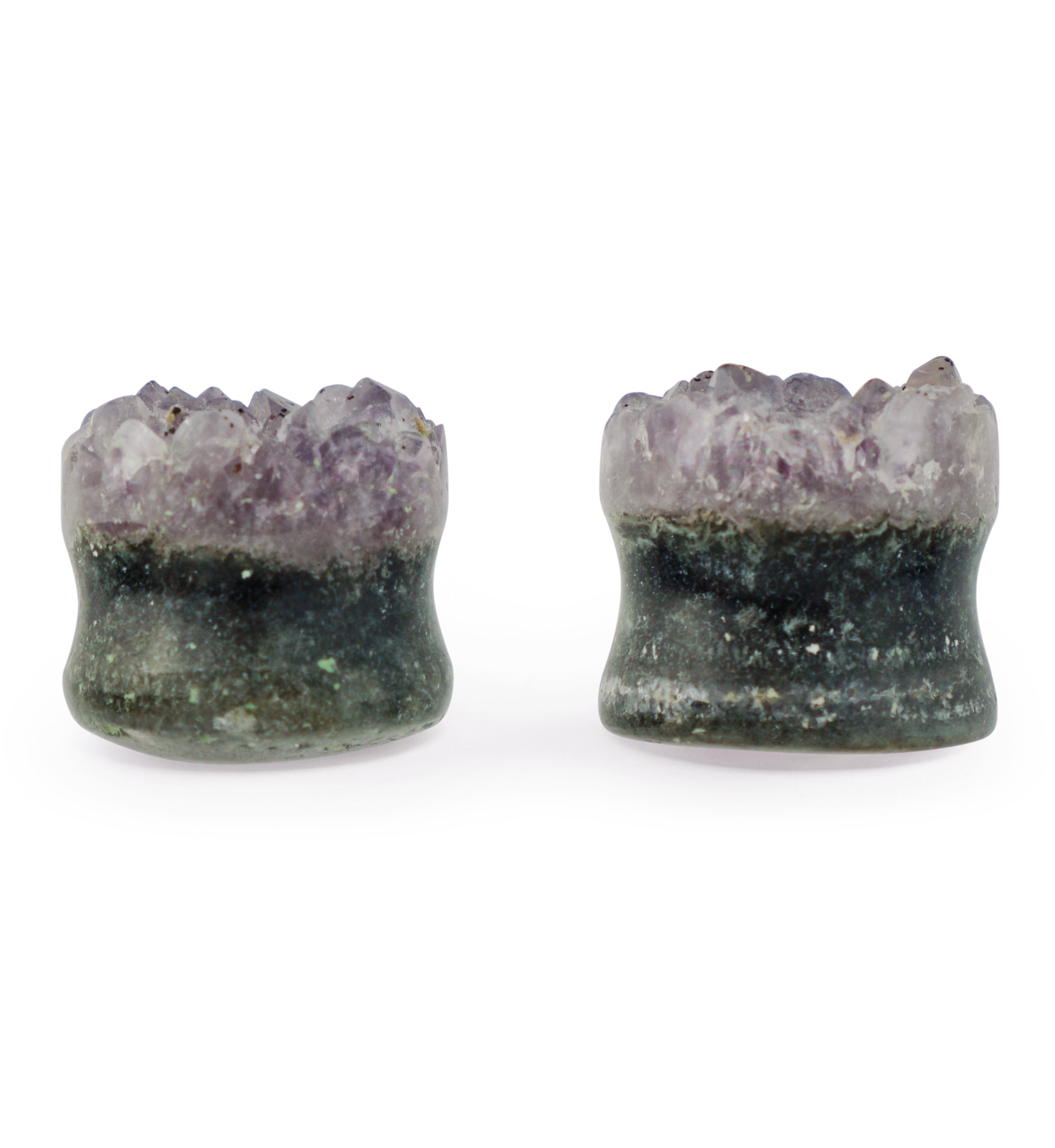 Raw Amethyst Plugs 5/8" (16mm) Version 12 | UrbanBodyJewelry.com