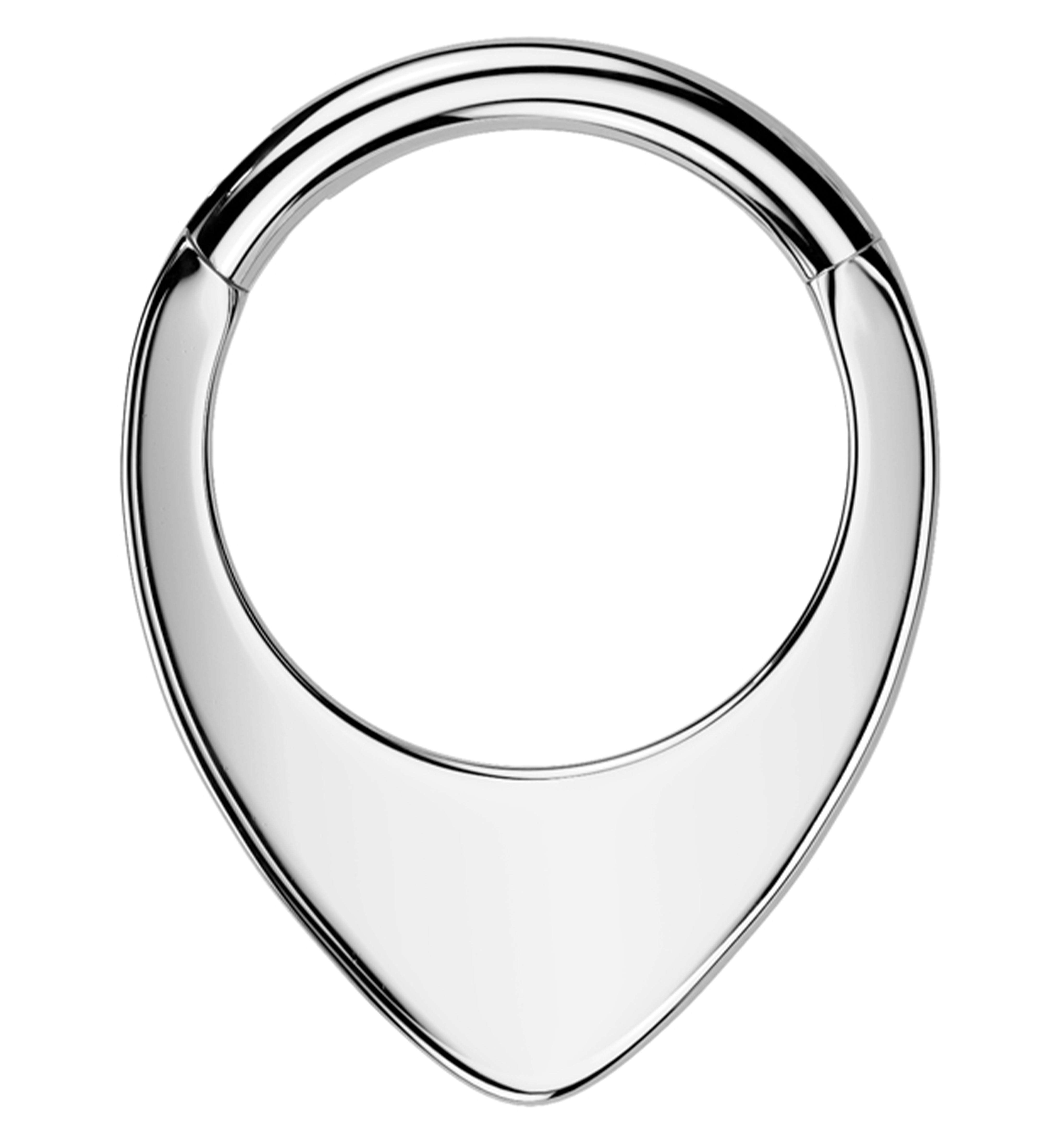 Rounded Point Titanium Hinged Segment Ring | UrbanBodyJewelry.com