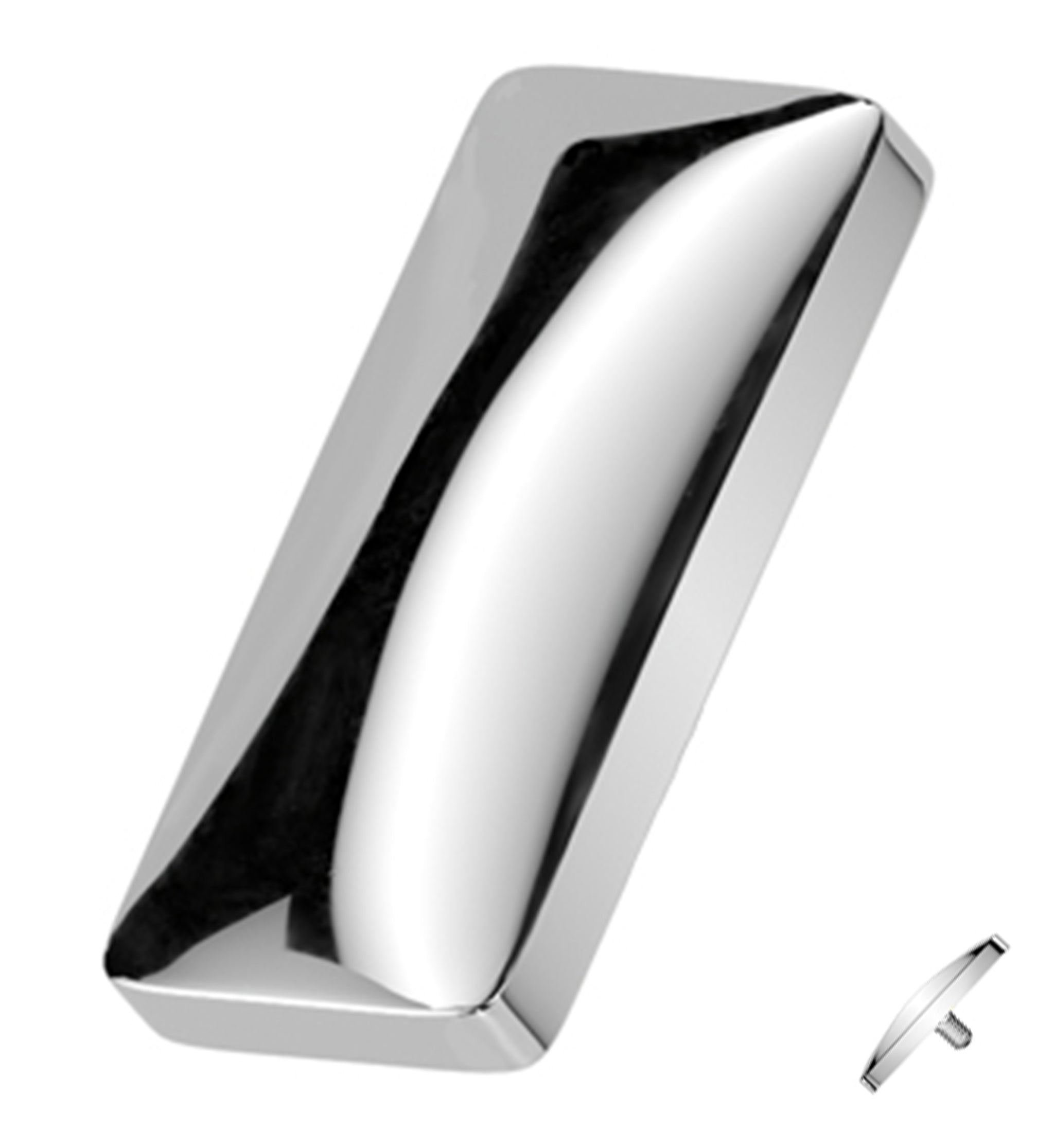 Rectangle Titanium Internally Threaded Top