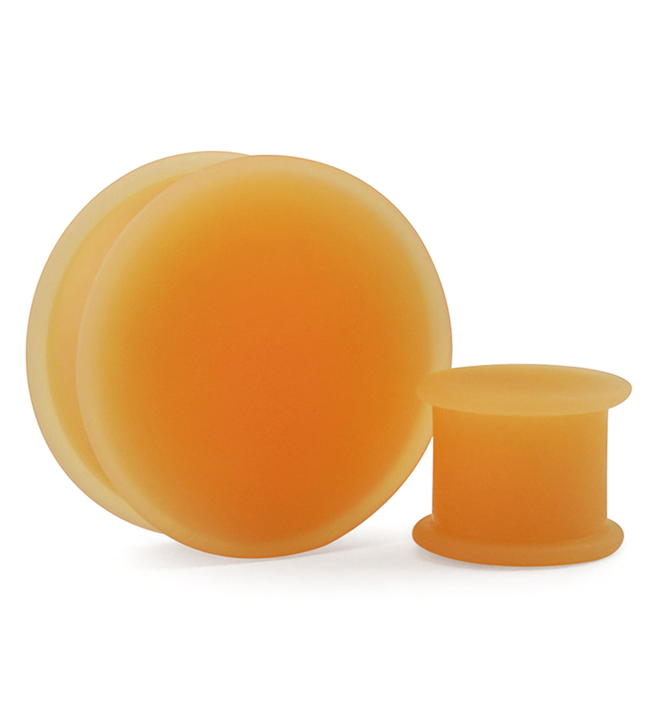 Skin Tone Silicone Plugs - Tone 3 (8G - 1 & 1/4") | UrbanBodyJewelry.com