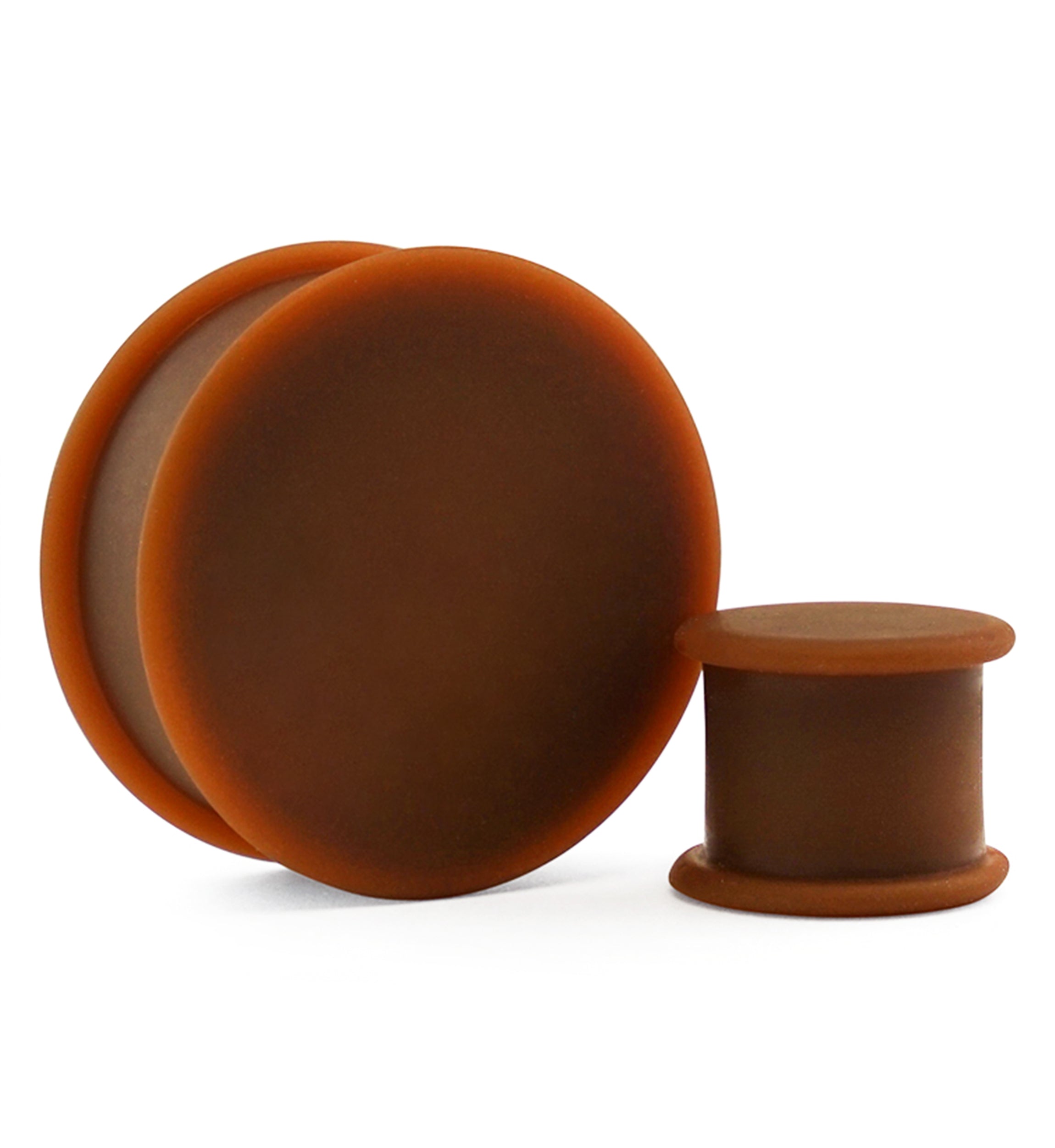 Skin Tone Silicone Plugs - Tone 4 (8G - 1 & 1/4") | UrbanBodyJewelry.com