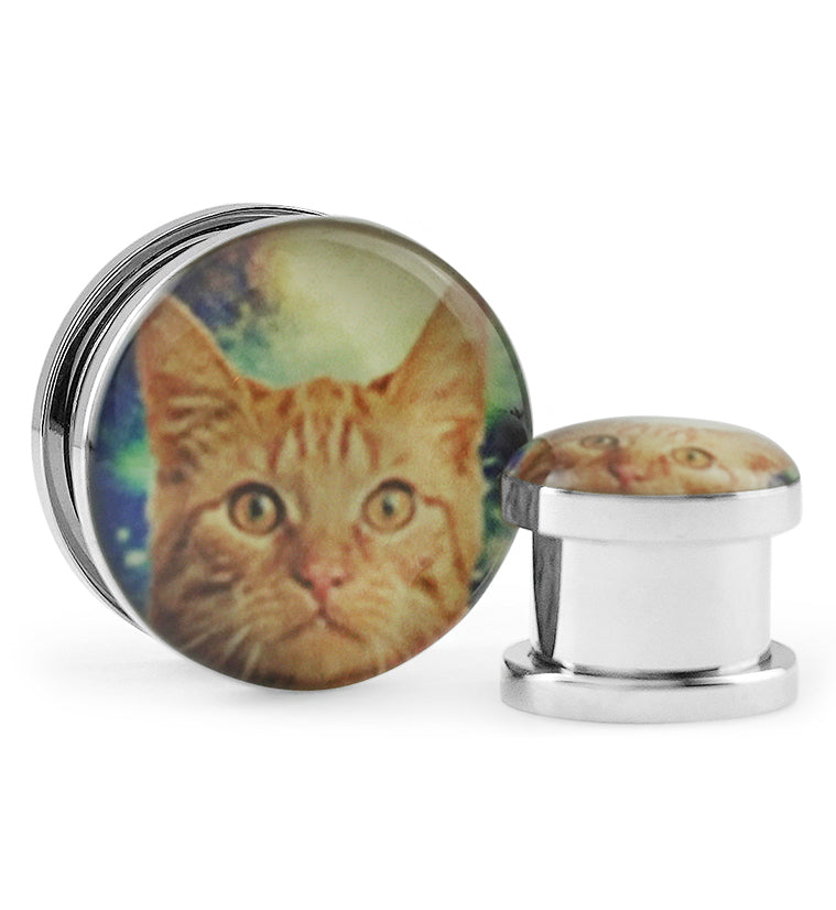 Space Cat Plugs (2 Gauge - 3/4") | UrbanBodyJewelry.com