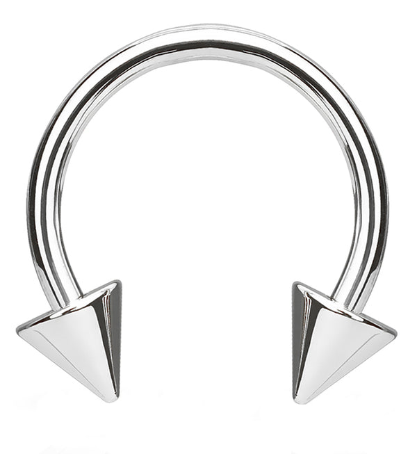 Titanium Spiked Circular Barbell