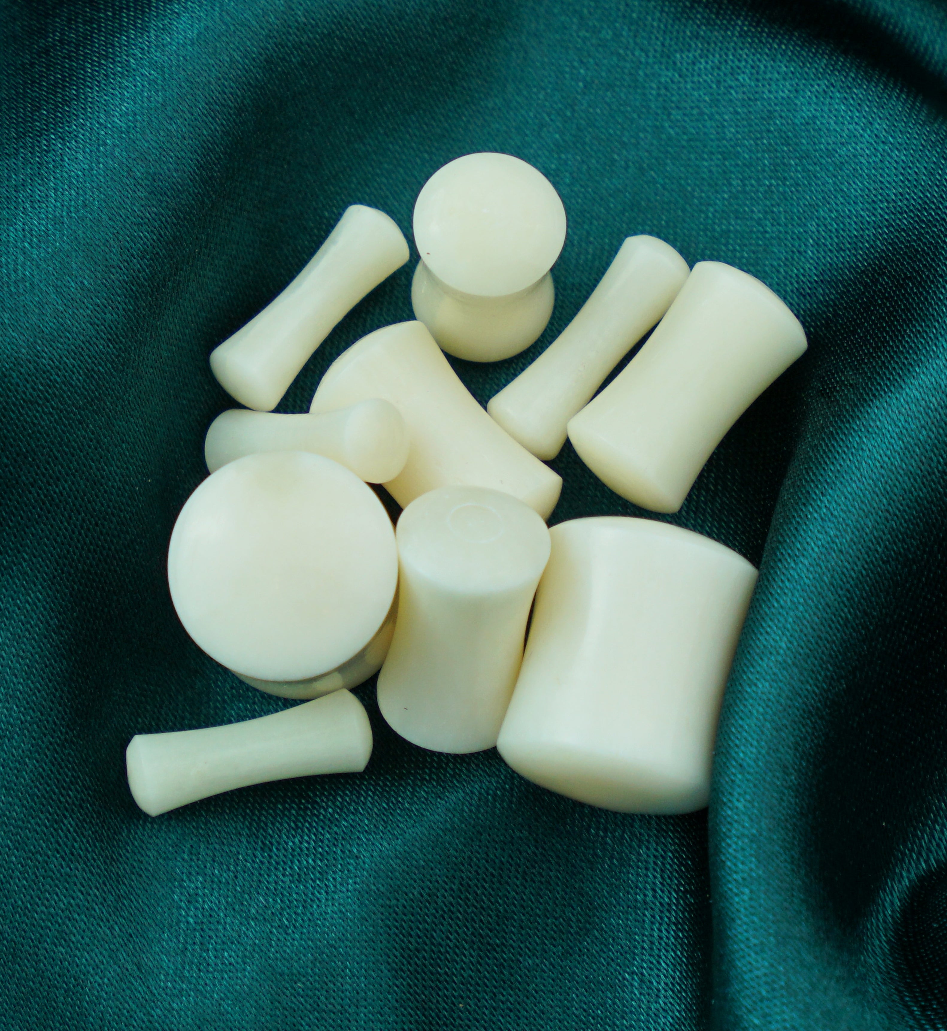White Bone Plugs (8G - 00G) | UrbanBodyJewelry.com